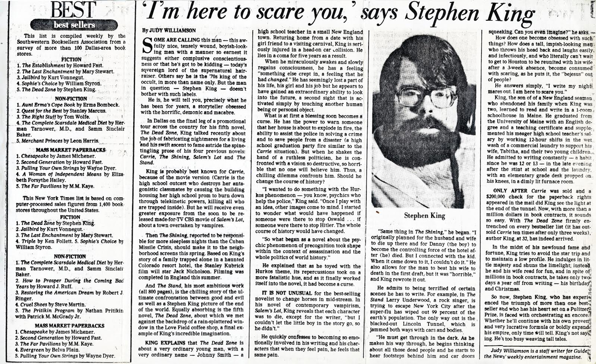 Halloween advice from Stephen King: Don't die without 4 charms - Steve ...